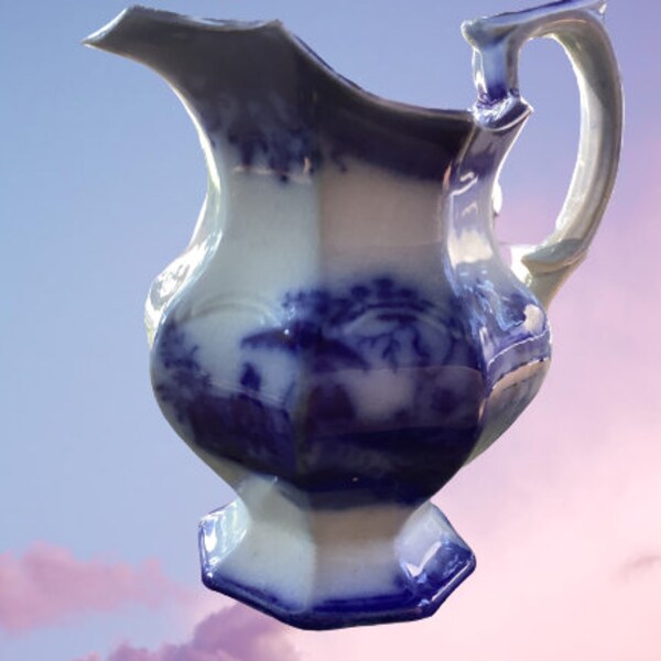 Flow Blue Pitcher - Etsy