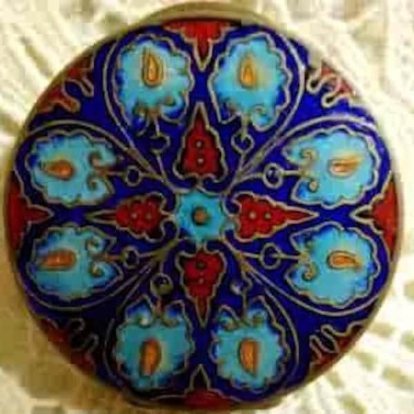 French Enamel Compact - Etsy
