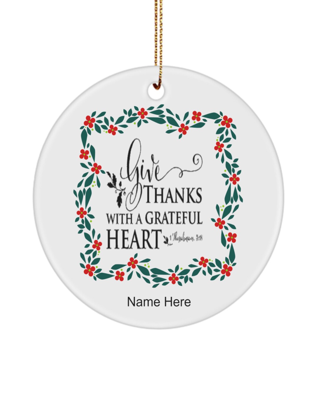 Christian Personalized Christmas Tree Ornament - Etsy