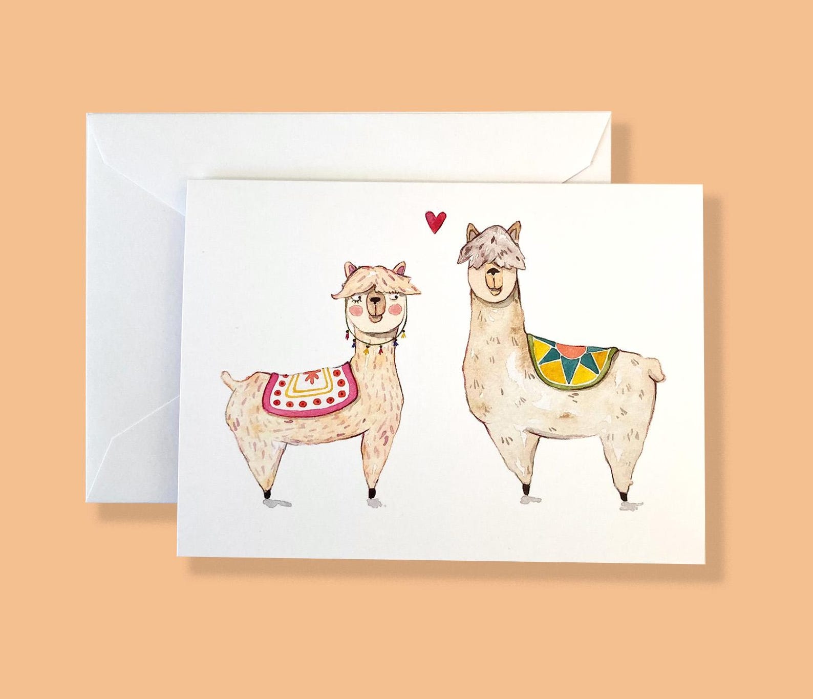 Little Llamas- Love Card, Funny Anniversary Card, Birthday Card With ...