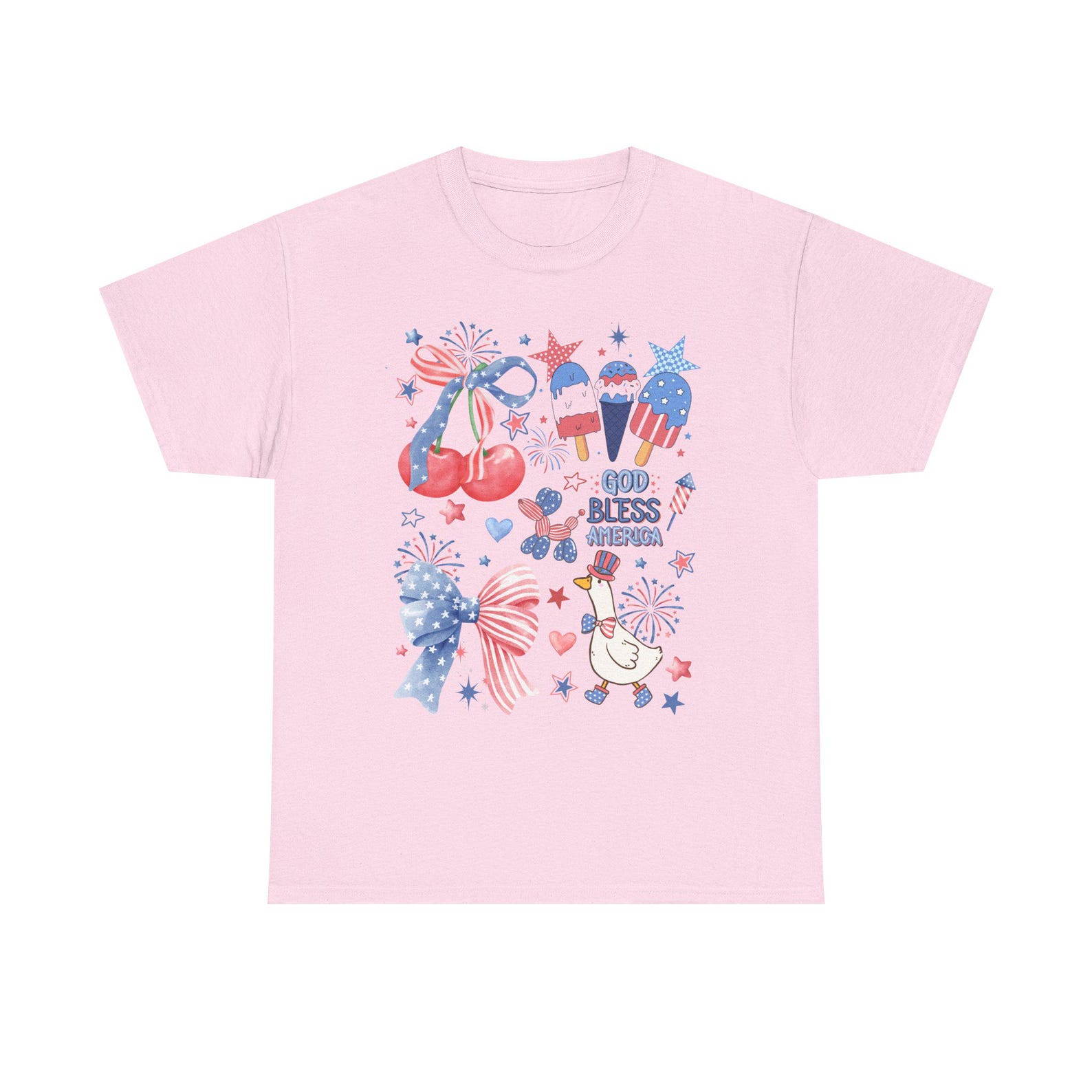 Cute Patriotic 4th of July Shirt Red White and Blue Aesthetic Tee - Etsy