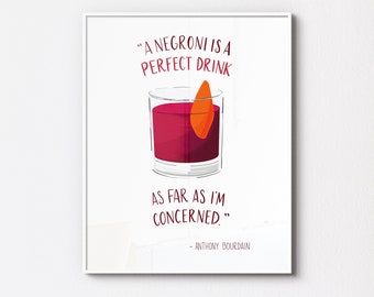 Anthony Bourdain Quote Art Print Eat at a Local Restaurant - Etsy