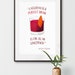 Negroni Bourdain Quote Poster - Etsy