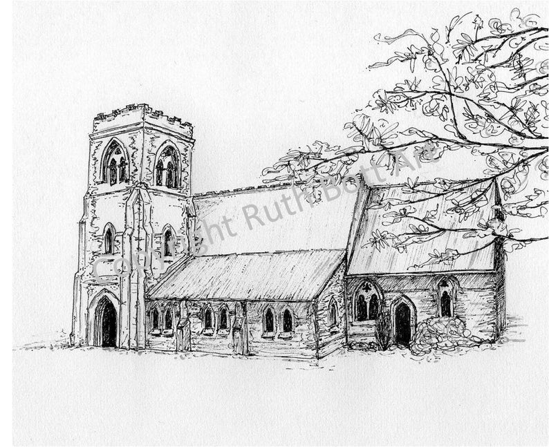 Custom Wedding Venue Drawing - Etsy