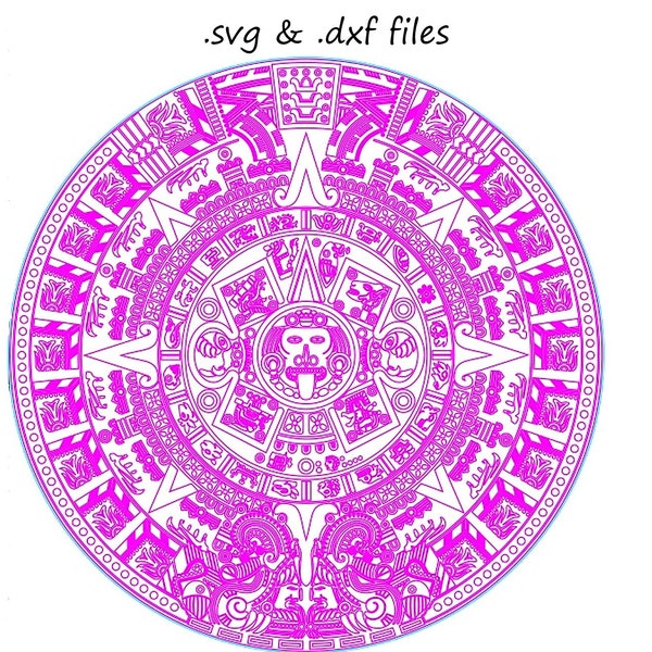 Aztec Calendar Svg - Etsy