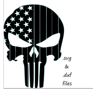 The Patriot Punisher Dxf, Svg Cutting Files - Etsy