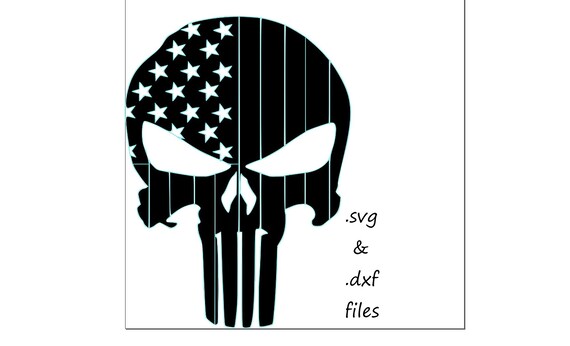 The Patriot Punisher dxf svg cutting files | Etsy