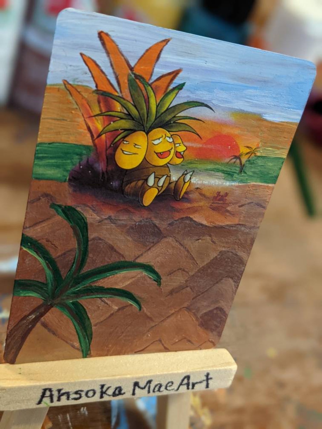 Painted Exeggutor Pokemon Card Pokemon Card Alter Extended - Etsy