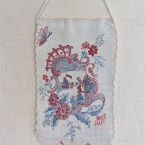 Dutch Windmill Embroidery - Etsy