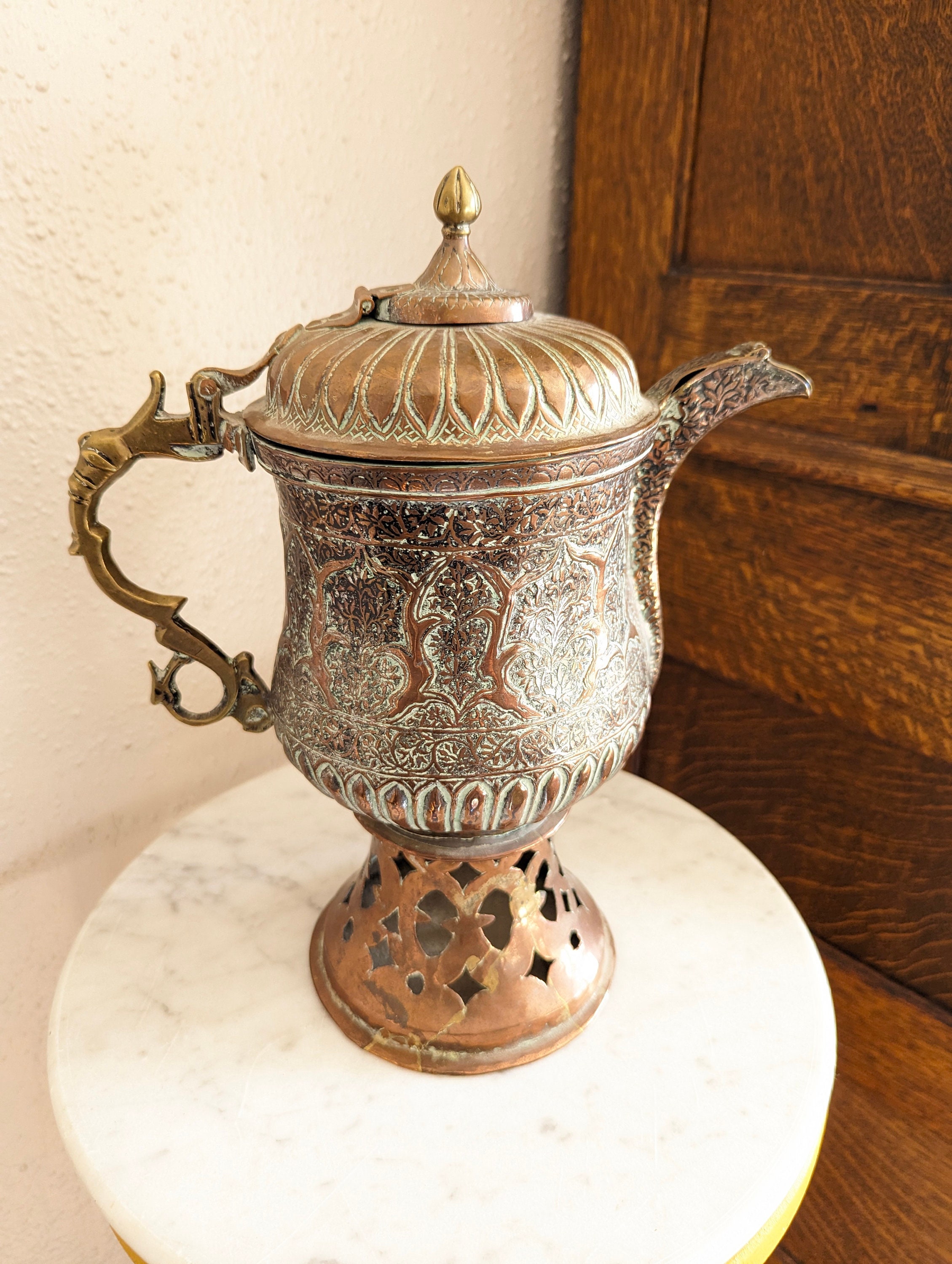 19th Century Kashmiri Copper Samovar Kettle 12in X 10in Antique - Etsy