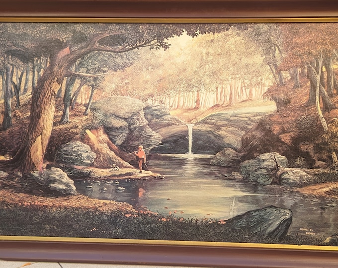 Vintage Duane R Probus Best Friends Framed Print Couch Sofa Wall Art ...