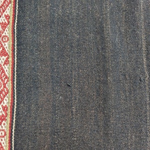 Peruvian Hand Woven Textile Chinchero Peru 38x40" RARE Red Black Estate ...