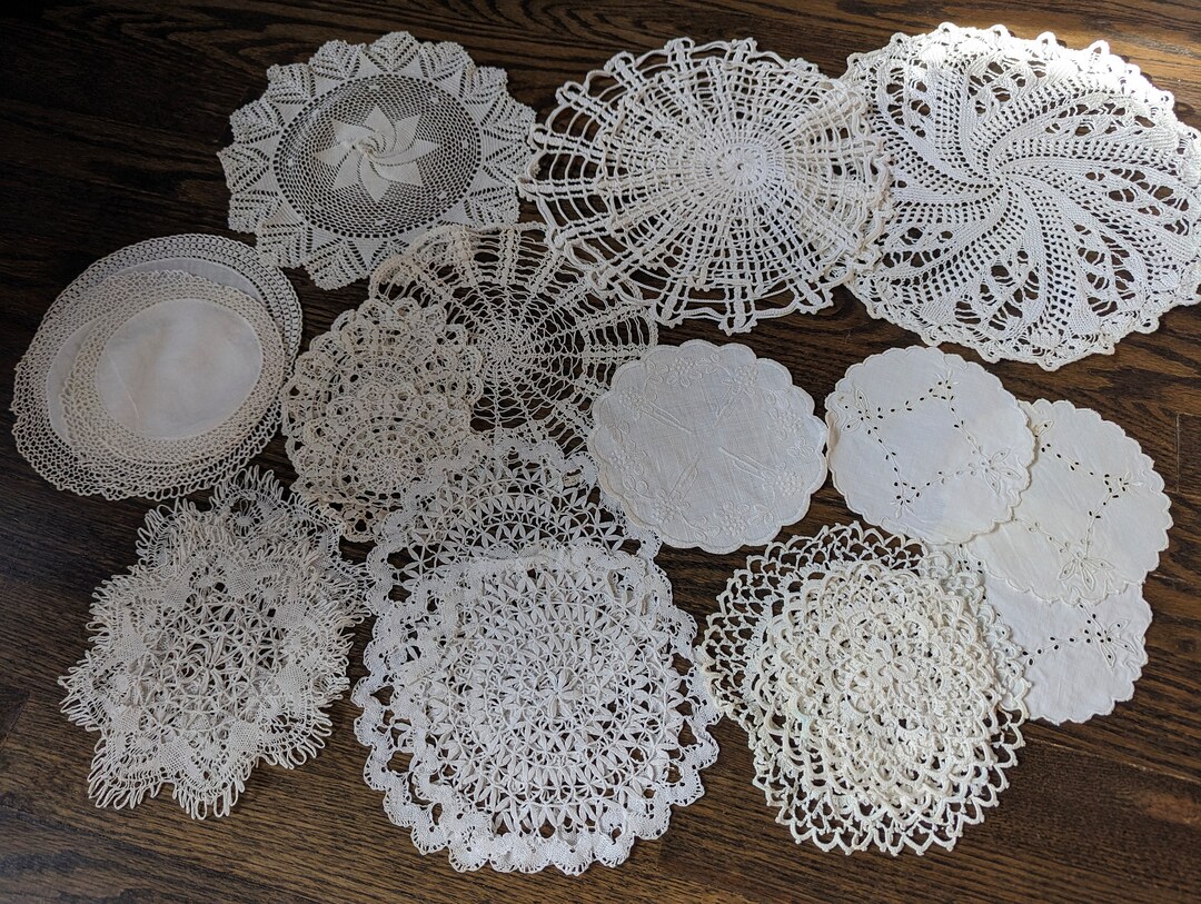 Lot of Doilies Variety of Types, Sizes, White Beautiful! 31 Pieces - Etsy