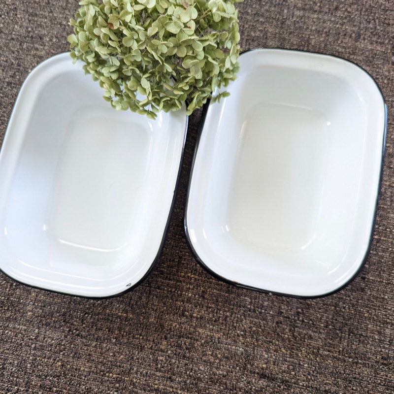 Rectangular Tray Enamelware - Etsy