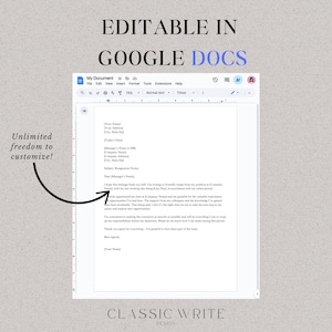 Resignation Letter Professional Job Resignation Letter Template Google ...