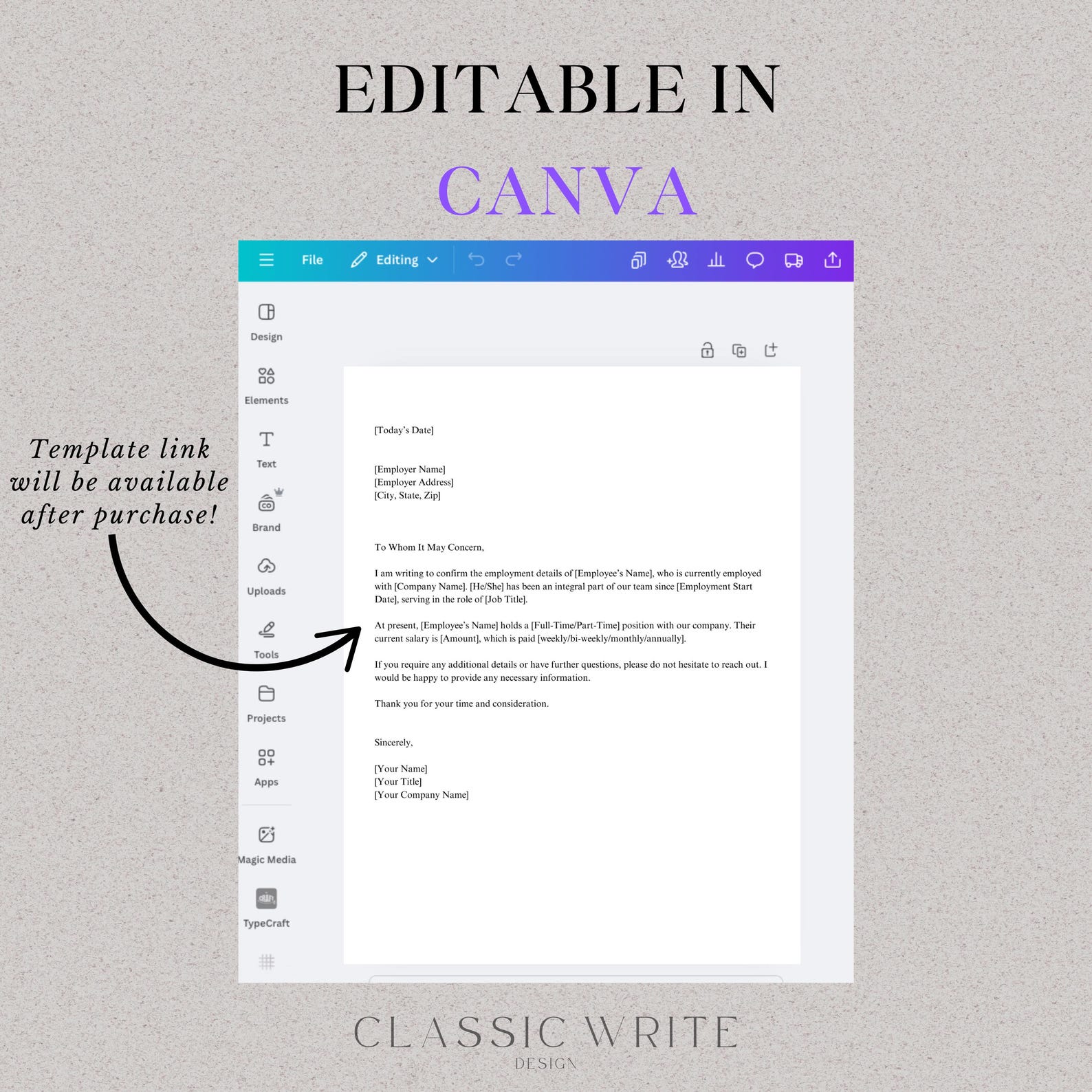 Employment Verification Letter Template Docs Word PDF Job Verification ...