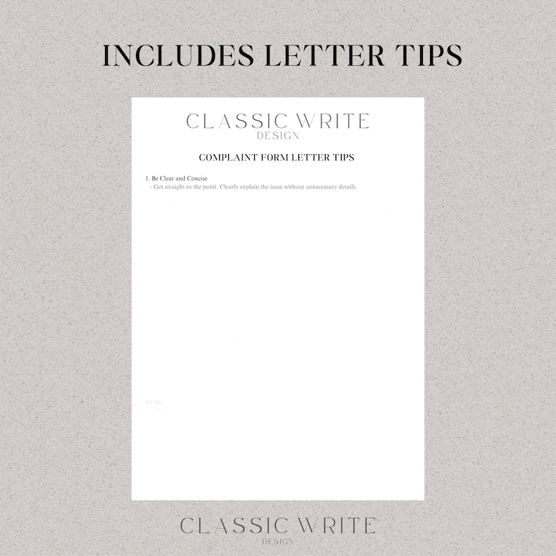 Complaint Form Letter Template Google Docs Word Canva Complaint Letter ...