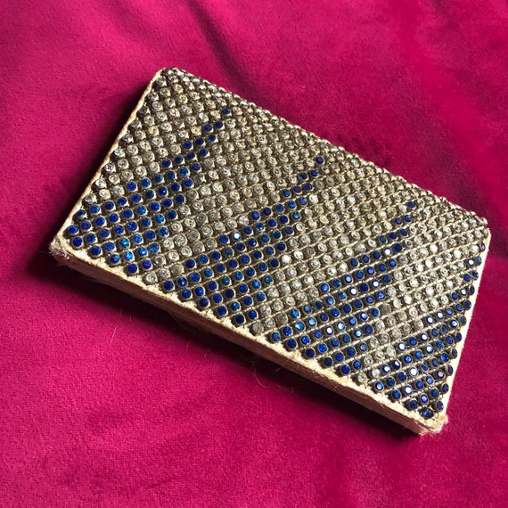 1920s 1930s Jazz Age Art Deco French Rhinestone Clutc… - Gem