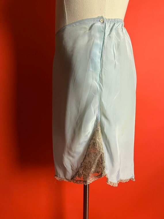 1930s 1940s Pale Blue Celanese Tap Pants, French Kni… - Gem