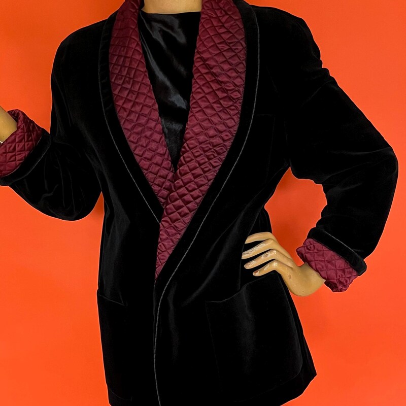 Velvet Smoking Jacket - Etsy