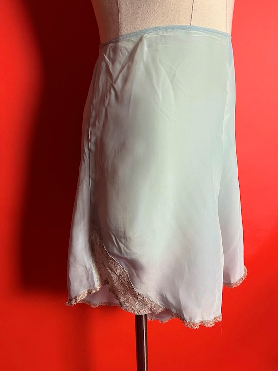 1930s 1940s Pale Blue Celanese Tap Pants, French Kni… - Gem