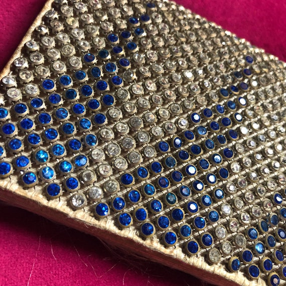 1920s 1930s Jazz Age Art Deco French Rhinestone Clutc… - Gem