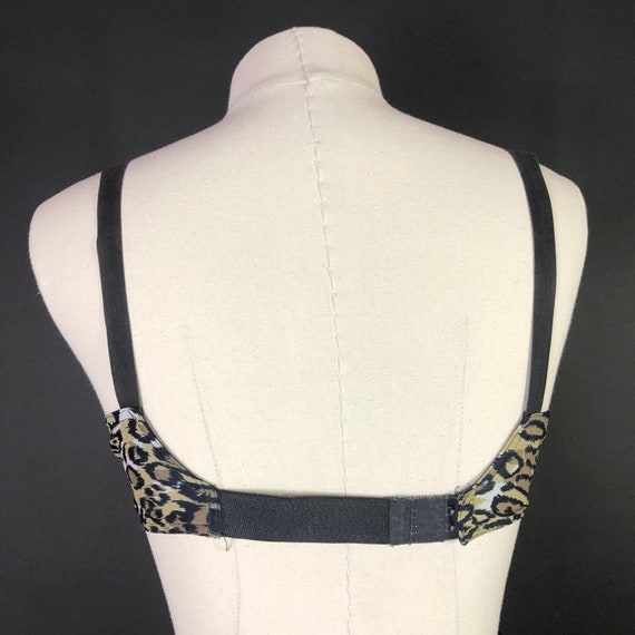 1950s 1960s Leopard Print Bullet Bra by Lerner Shops,… - Gem