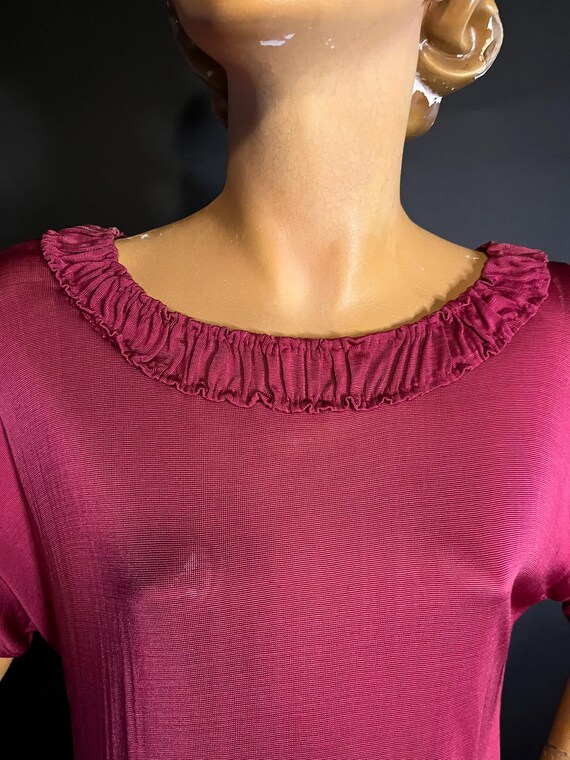 1920s Raspberry Pink Silk Jersey Dress, Drop Waist, S… - Gem