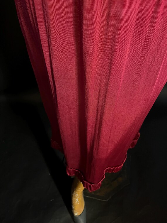 1920s Raspberry Pink Silk Jersey Dress, Drop Waist, S… - Gem