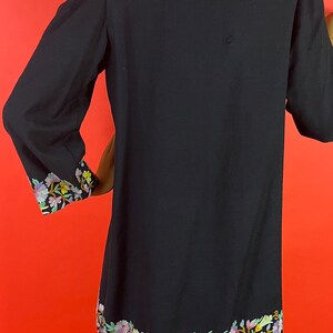 Gorgeous 1930s Embroidered Wool Coat With Collar, Chainstitch Wool ...