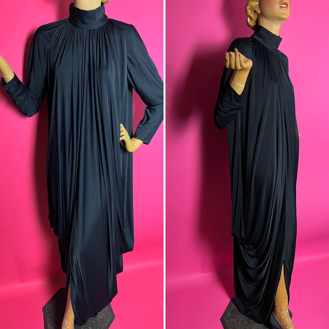 Incredible 1970s Yuki gnyuki Torimaru Black Nylon Jersey - Etsy