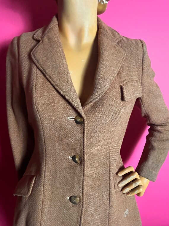 1940s Harris Tweed Hacking Jacket by Moseley, Longer … - Gem