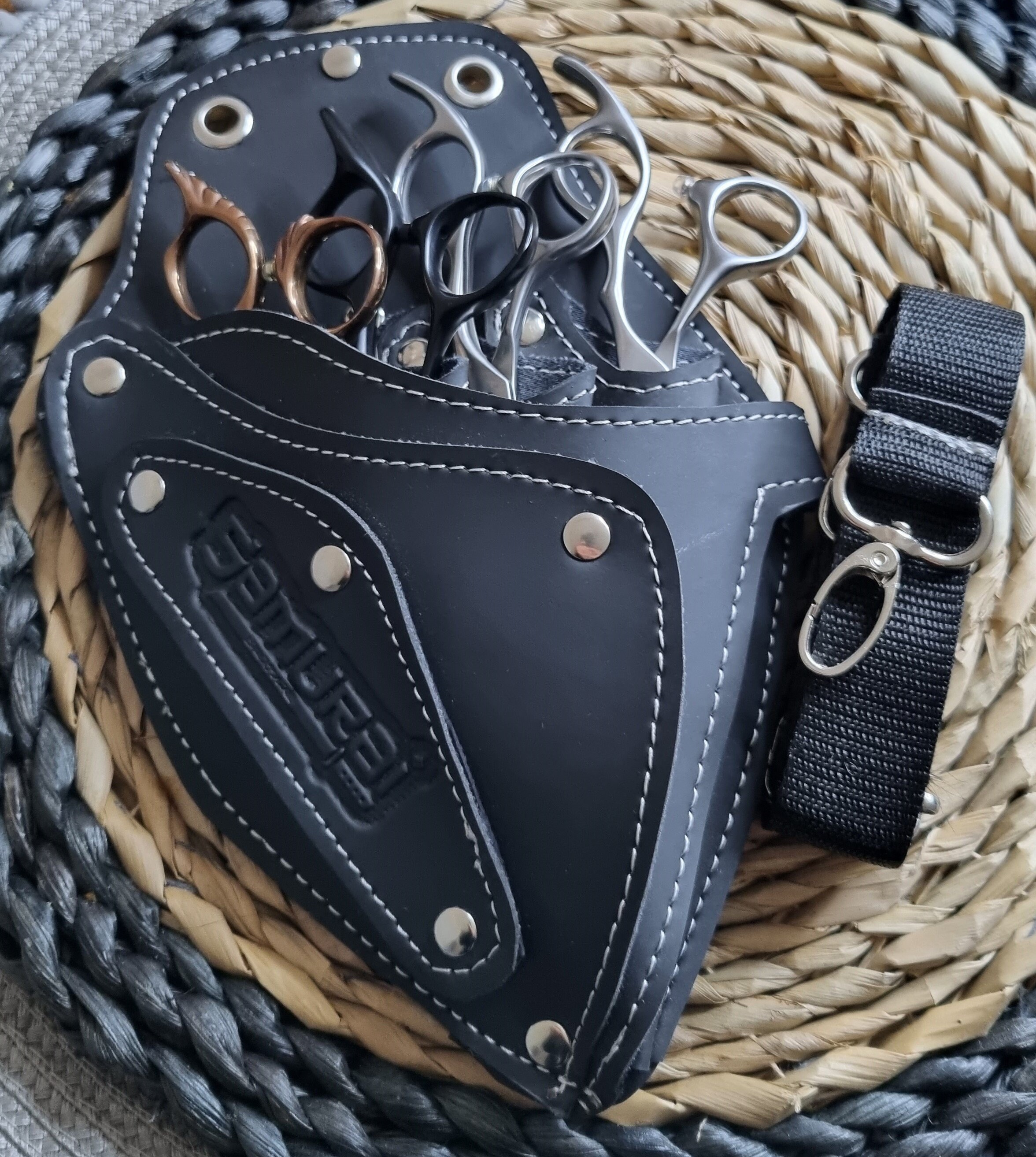 Samurai Scissor/shear Holster Black PU Leather - Etsy
