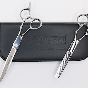 Samurai Classic Pro 7.0 Scissor & 6.0 Thinner Set Premium Japanese ...