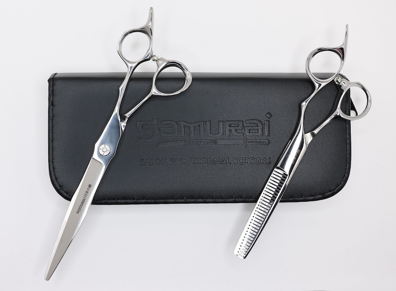 Samurai Classic Pro 7.0 Scissor & 6.0 Thinner Set Premium Japanese ...