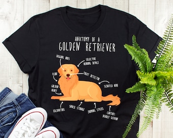 Golden Retriever Shirt - Etsy