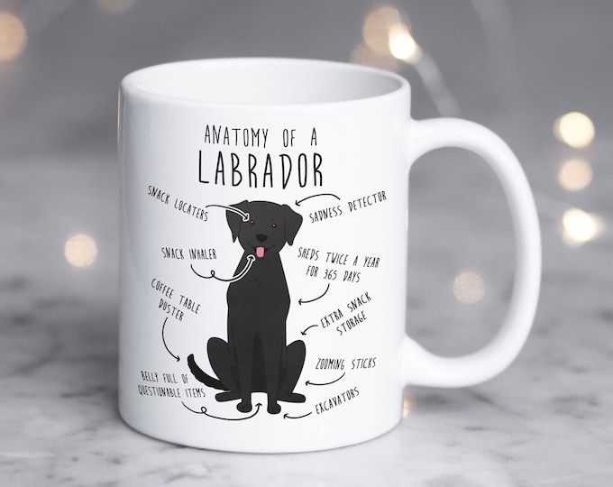 Black Labrador Retriever Coffee Mug Cute Black Lab Gift Dog - Etsy