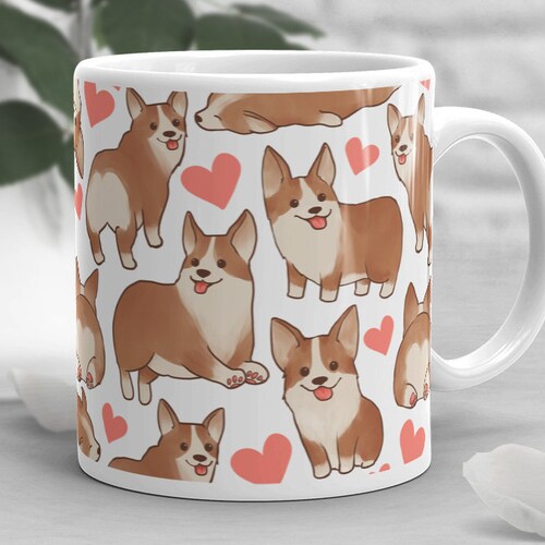 Corgi Coffee Mug Cute Corgi Gift Dog Lover Gift for Her - Etsy