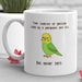 Parakeet Coffee Mug, Cute Bird Gift, Pet Parrot Lover, Funny Gift for ...