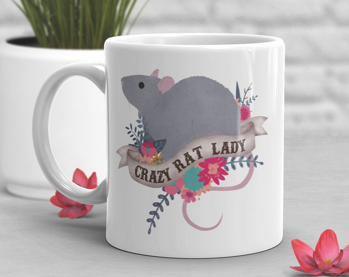 Rat Coffee Mug Cute Rat Gift Rat Lover Rat Cup Gift for - Etsy