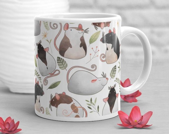 Rat Coffee Mug Cute Rat Gift Rat Lover Rat Cup Gift for - Etsy