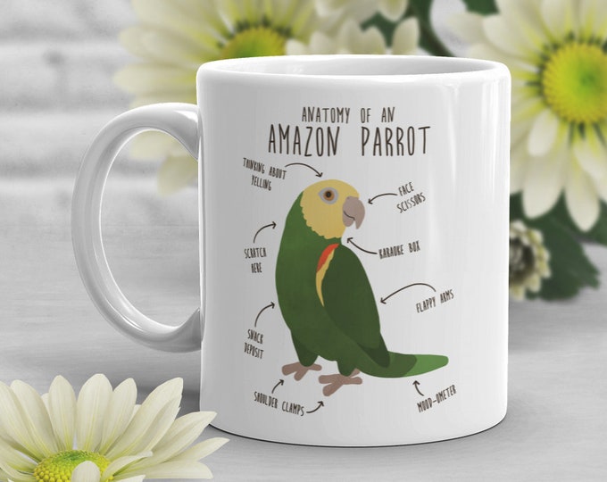 Parakeet Coffee Mug Cute Bird Gift Pet Parrot Lover Funny - Etsy