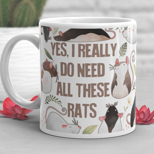 Rat Coffee Mug Cute Rat Gift Rat Lover Rat Cup Gift for - Etsy
