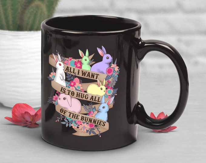 Rabbit Coffee Mug Cute Bunny Gift Pet Rabbit Lover Gift for - Etsy