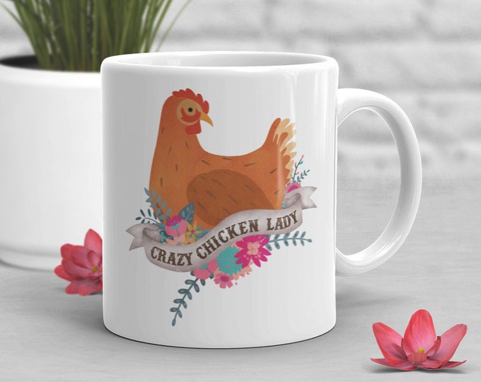 Chicken Coffee Mug Cute Chicken Gift Chicken Lover Funny - Etsy