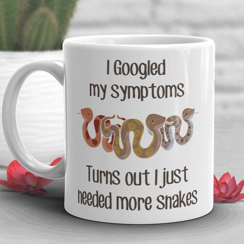 Snake Coffee Mug Funny Snake Gift Snake Lover Ball Python - Etsy