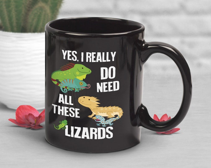 Reptile Coffee Mug Cute Lizard Gift Snake Lover Funny - Etsy