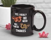 Snake Coffee Mug Funny Snake Gift Snake Lover Ball Python | Etsy