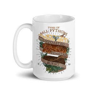 Snake Coffee Mug, Cute Ball Python Lover Gift, Funny Reptile Mug ...