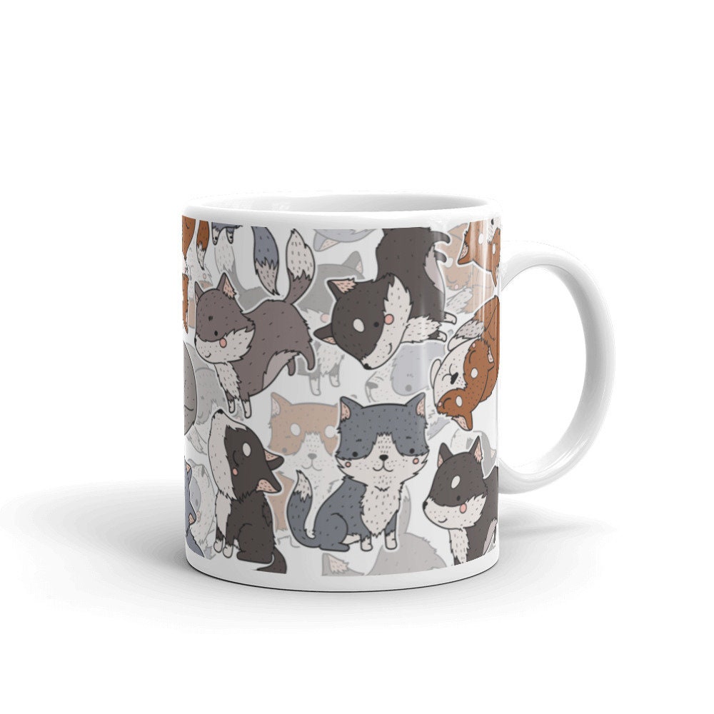 Siberian Husky Coffee Mug, Cute Husky Gift, Husky Lover, Husky Cup ...